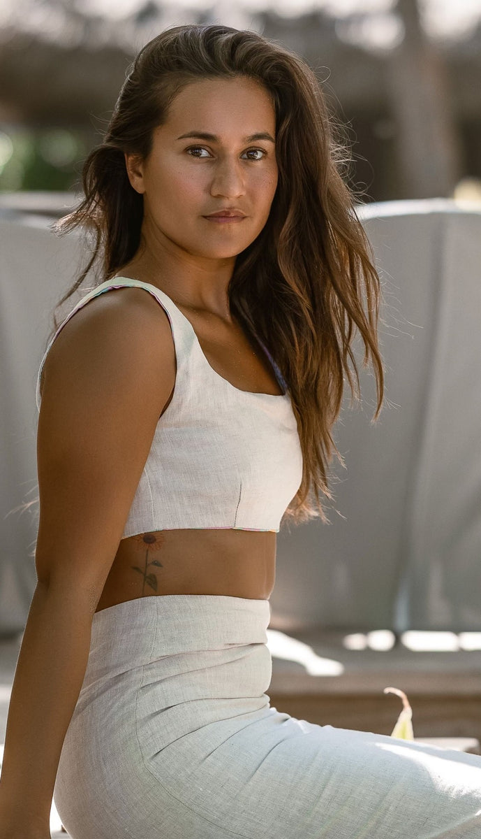 Josie Top - Linen/Wild Thing – IMSY